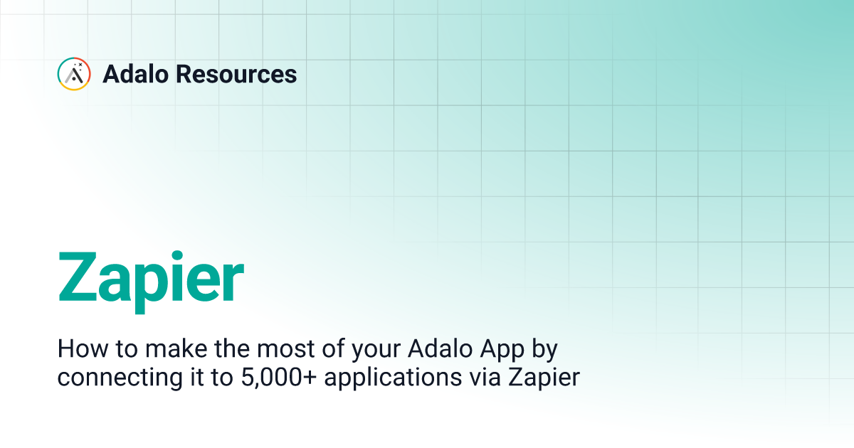 Zapier | Adalo Resources