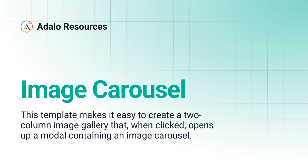 Image Carousel | Adalo Resources