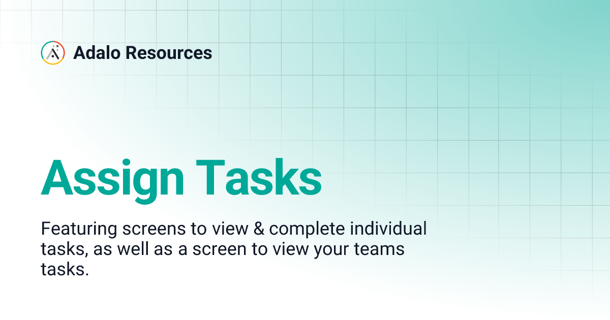 Assign Tasks | Adalo Resources